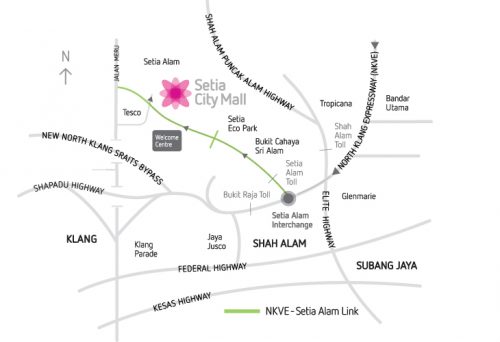 Getting here — Setia City Mall
